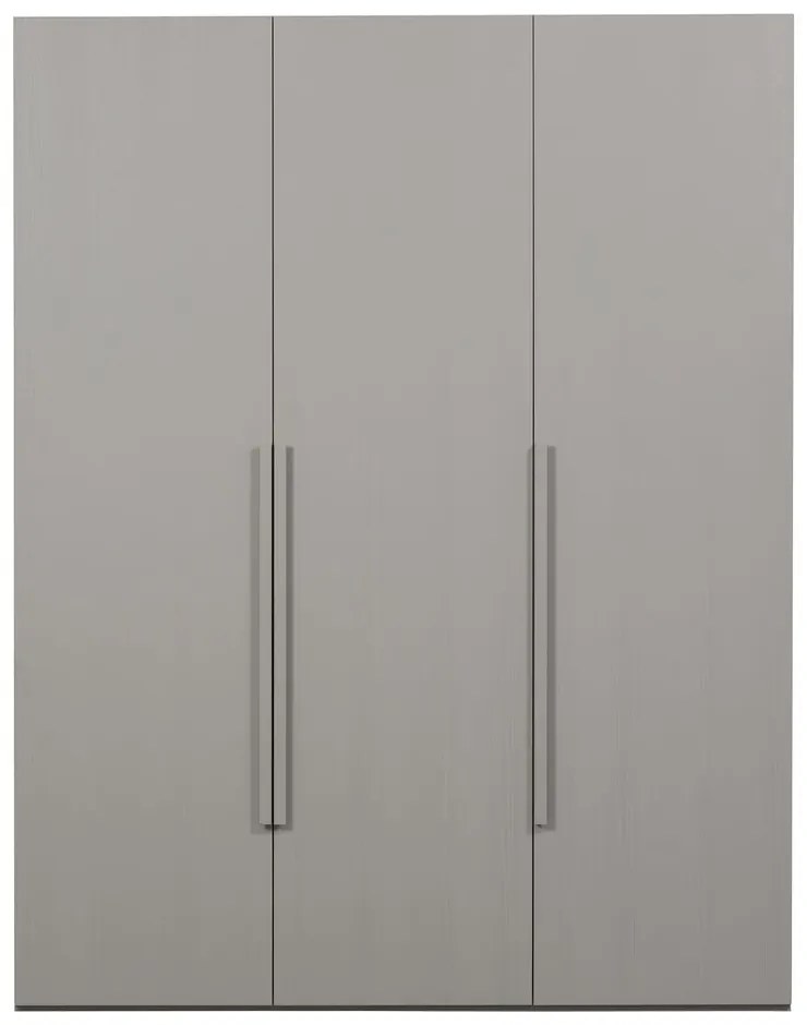 Šedá modulární skříň v dekoru ořechu 165x210x58 cm Rens – WOOOD