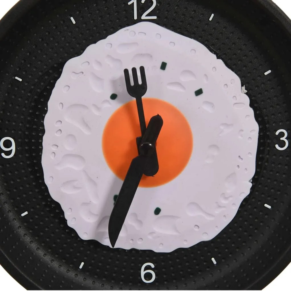 Nástěnné Hodiny Se Smaženým Vejcem A Pánví 18,8 Cm