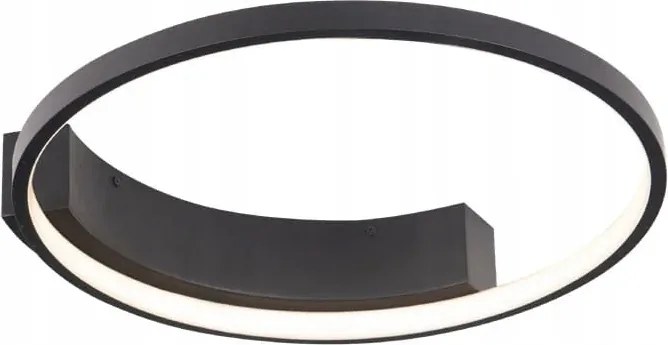 Stropní Svítidlo Maxlight Velvet Led 25W Černá Ring Ø40 cm hliníková
