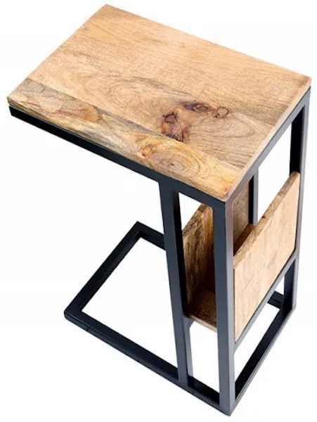 Concierge příruční stolek hnědý 25 cm