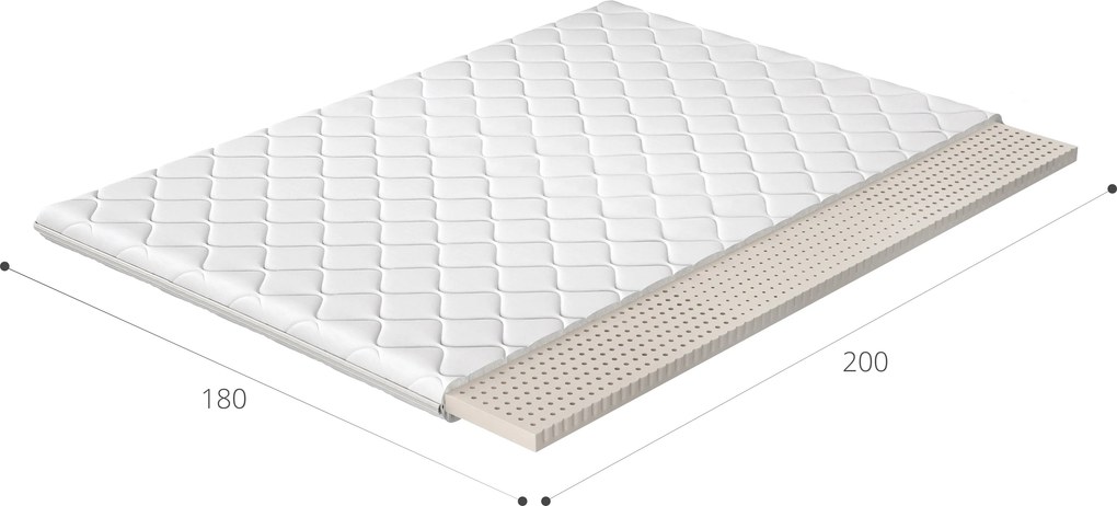 Topper Latex 180x200 Hypoalergenní potah