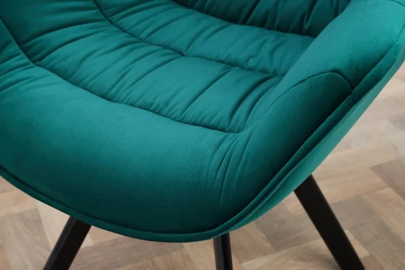 Židle Dutch Comfort, smaragdově zelená loketní opěrka / 39475