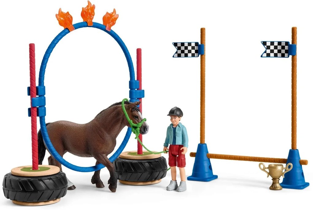 Schleich 42482 závod v agility pro poníky