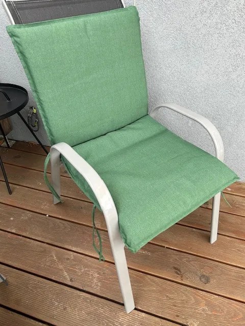 Vingo Podsedák na zahradní křeslo - 50x95 cm, zelený