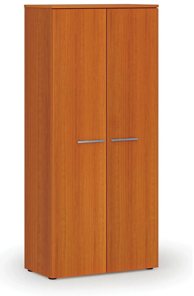 Šatní skříň s výsuvem PRIMO WOOD, 800 x 420 x 1781 mm, třešeň
