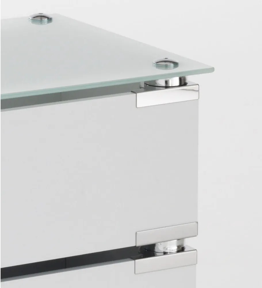 Bílý pojízdný vozík se 3 zásuvkami Tomasucci Bobo