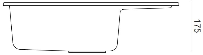 Černý kuchyňský granitový dřez QUADRON READY- SMART + BATERIE A DÁVKOVAČ