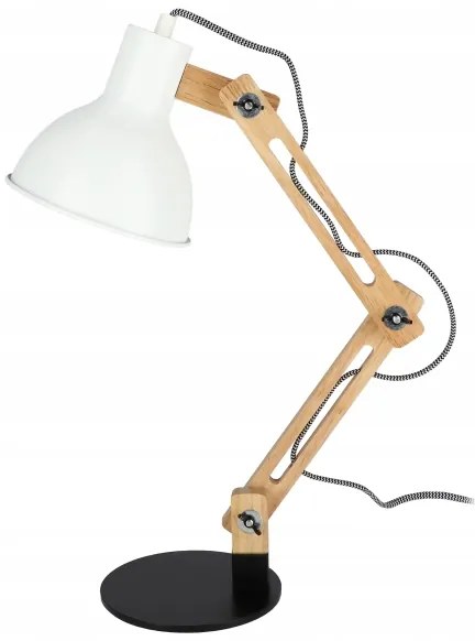 Stolní lampa 1xE27/40W/230V bílá/černá