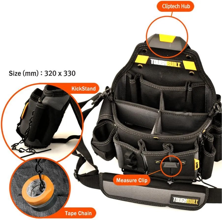 Toughbuilt - elektrikářská brašna velká