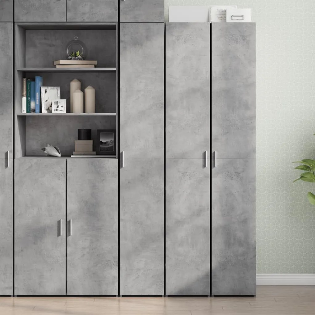 Skříň highboard betonově šedá 30x42,5x185 cm kompozitní dřevo 3281395