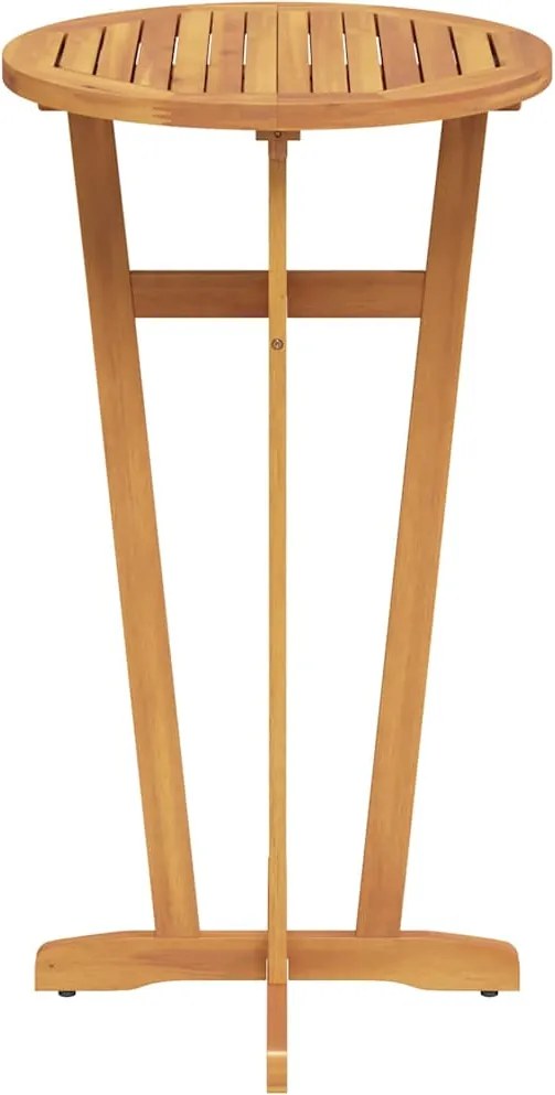 Zahradní barový stůl Ø 60 x 105 cm masivní akáciové dřevo 319698