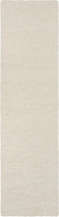 Slonovinový ručně tkaný vlněný běhoun 80x230 cm Harris Boucle – Flair Rugs