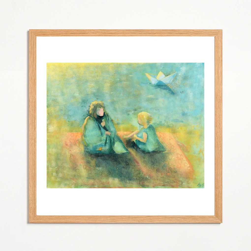 Martina Trchová | Na břehu Rám: Černý, Velikost: 40 x 40 cm