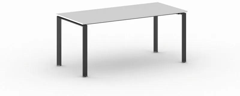Jednací stůl INFINITY s černou podnoží 1800 x 900 x 750 mm, dub přírodní