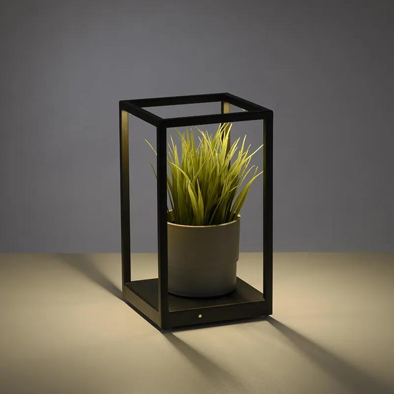 Designová stolní lampa černá včetně LED s dotykovým stmívačem - Jitske
