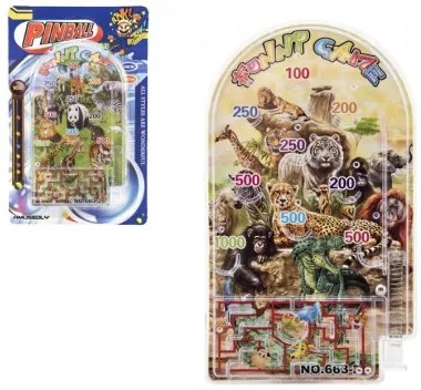 Pinball ZOO hlavolam plast 9x16 cm 2 druhy (1 ks)