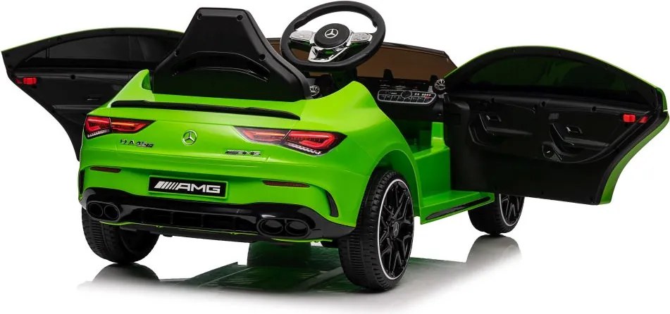 LEAN CARS Elektrické autíčko Mercedes CLA 45s AMG 4x4 zelené