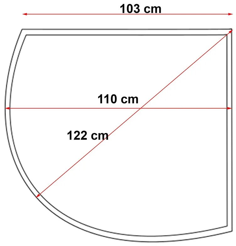 BPS-koupelny Hydromasážní box HYD-R712B 110, 110x110 bez sauny