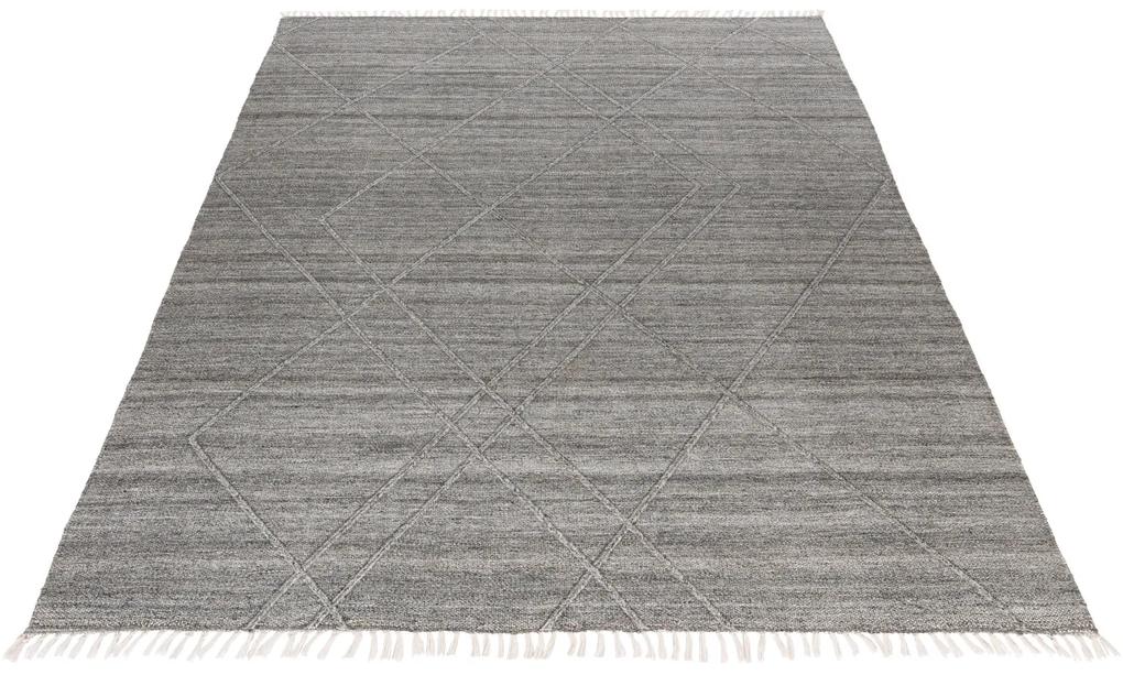 Obsession koberce Ručně tkaný kusový koberec My Dakar 365 grey – na ven i na doma Rozměry koberců: 160x230