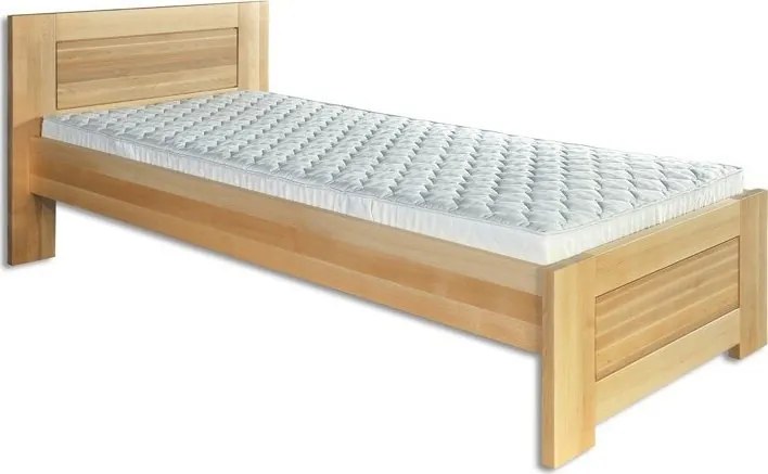 Casarredo - Komfort nábytek Masivní postel KL-161, 80x200, dřevo buk, výběr moření | barva: moření gray