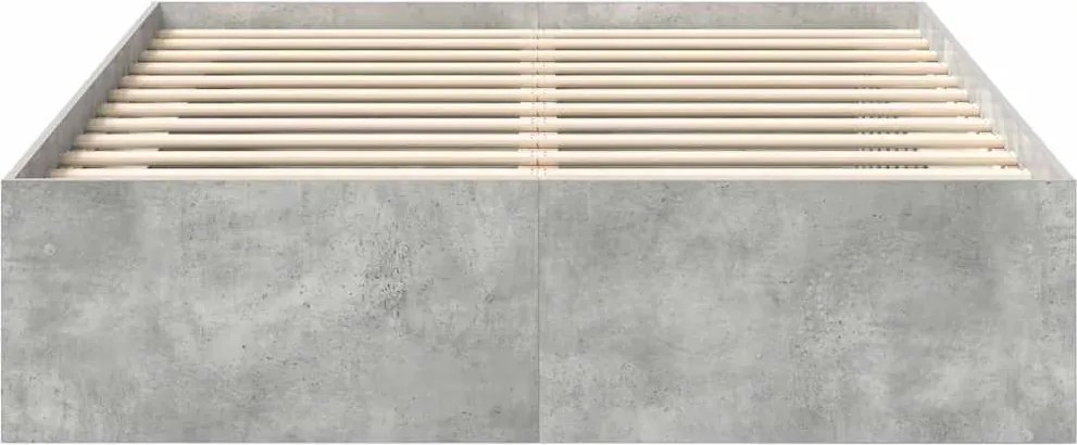 Rám postele betonově šedý 160 x 200 cm 3203876