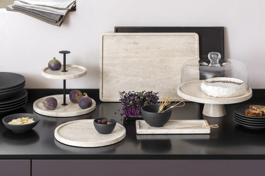 Villeroy&Boch Villeroy & Boch Manufacture Travertine servírovací podnos 40,5 × 28 cm