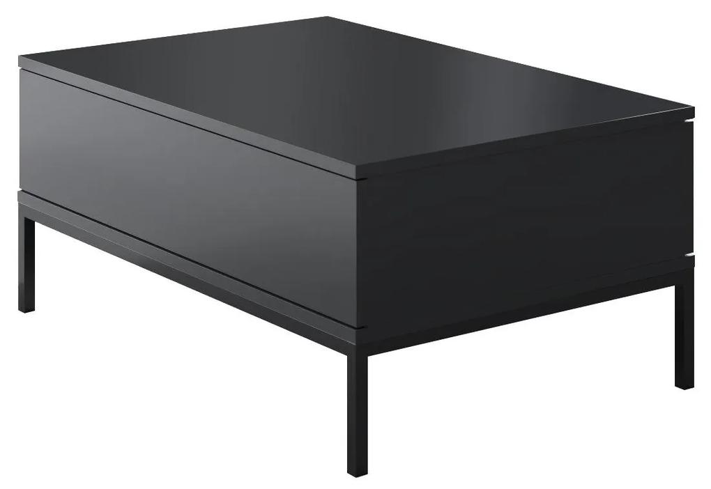 Konferenční stolek Lurde (antracit + černá). 1089588