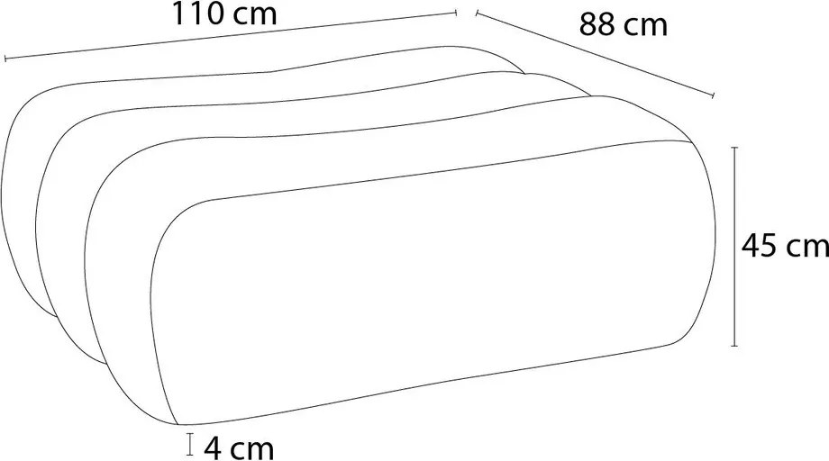 Světle šedá podnožka z textilie bouclé Azra – Bobochic Paris
