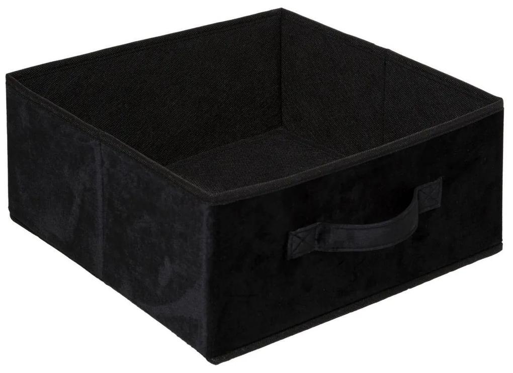 Textilní box 31 cm černý