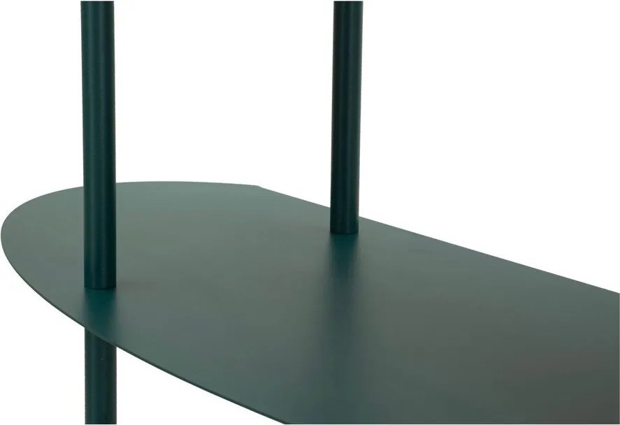 Zelenomodrý kovový konzolový stolek 34x118 cm Saturn – Mauro Ferretti