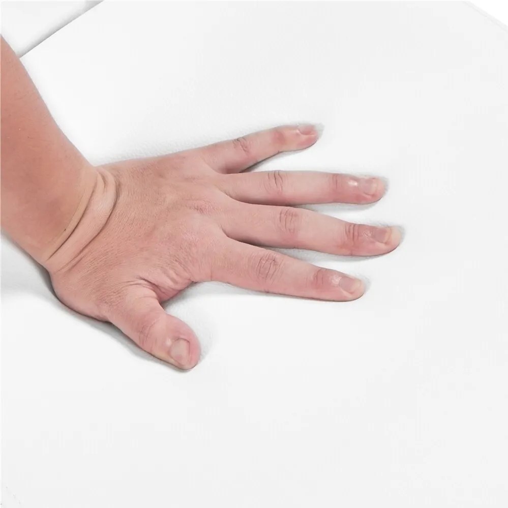 Sada 2 ks – Jídelní židle Yaheetech – bílá, 59 cm (délka) × 40,5 cm (šířka) × 98,5 cm (výška) (266528749816)