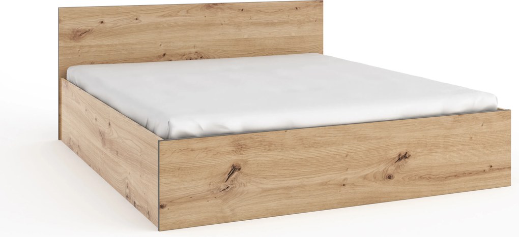 ADRK Furniture Dvoulůžková postel s roštem POLA 13 ADRK-B-POL-13-ART