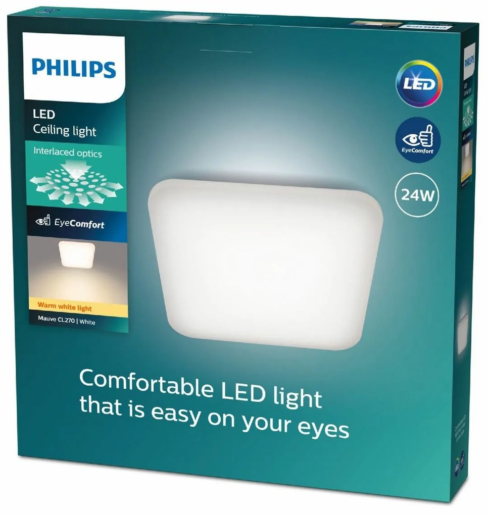 Philips 8720169195493 stropní LED svítidlo Mauve 1x 24 W 2900lm 2700K, 43 cm
