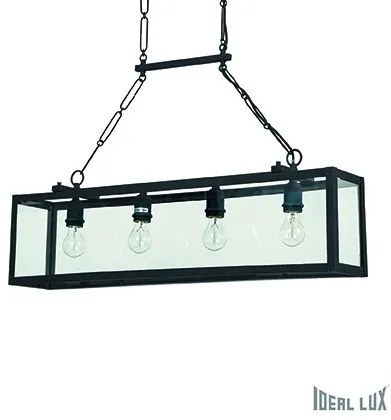 Závěsné svítidlo Ideal Lux Igor SP4 nero 092942 černé 91,5cm