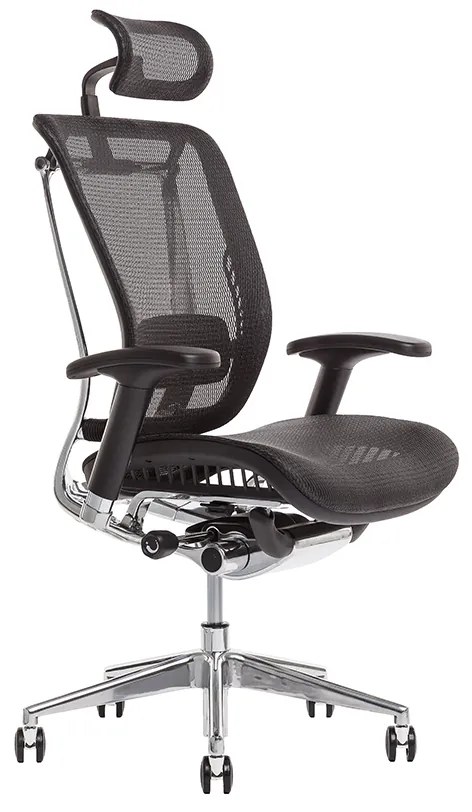 Kancelářská ergonomická židle Office Pro LACERTA — více barev, nosnost 150 kg Černá