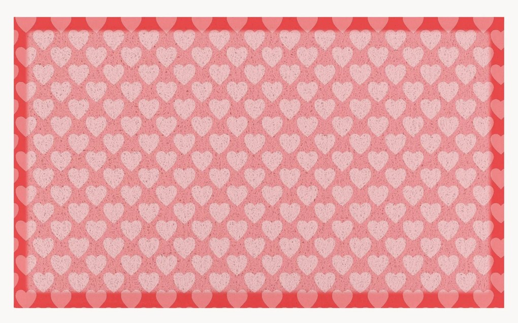 Omyvatelná rohožka Pink Heart