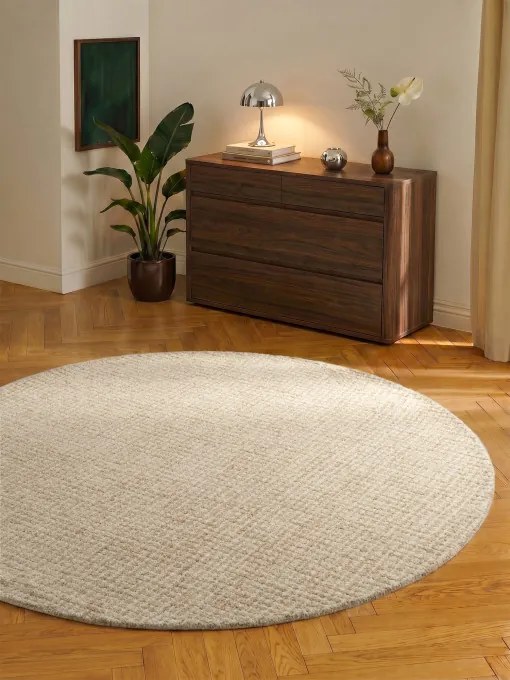 Koberec Hanse Home Eloise světle hnědý kruh