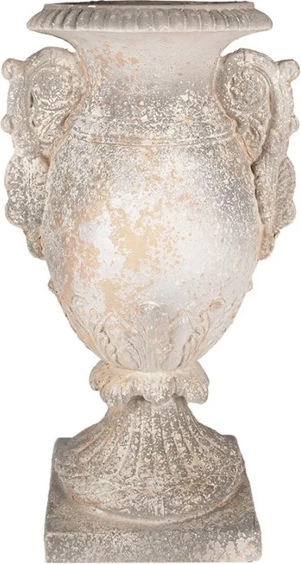 Béžový antik květináč v barokním stylu Baroque - 34*26*60 cm