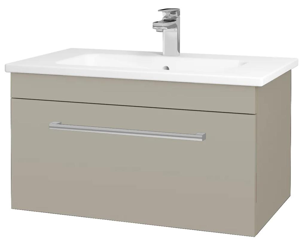 Dřevojas Koupelnová skříň ASTON SZZ 80 Varianta: N01 Bílá lesk / Úchytka T03 / D10 Borovice Jackson