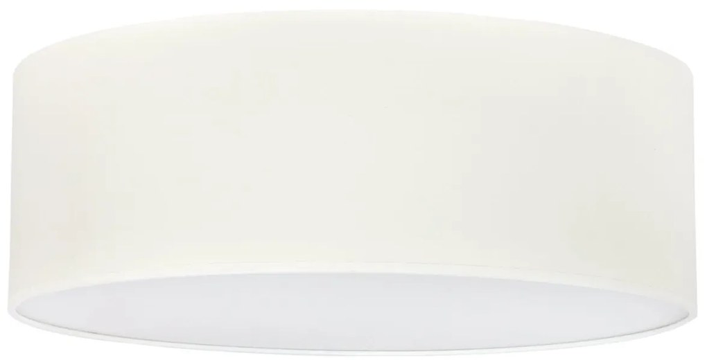 Stropní svítidlo Gaja, 1x krémové textilní stínítko, (bílé plexisklo), (fi 40cm)