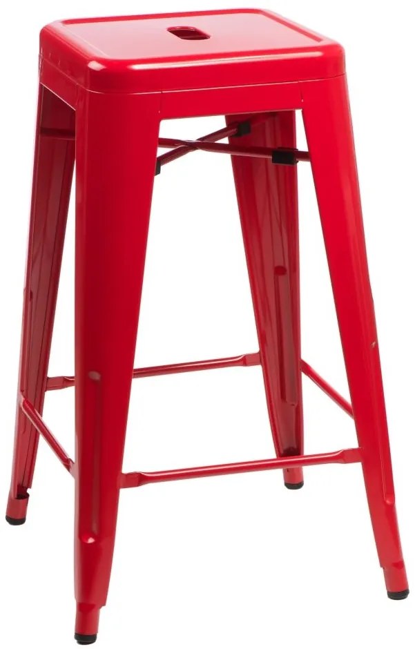Barová stolička Paris 66cm červená