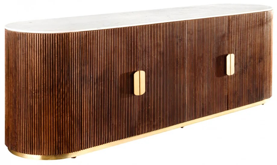Massive home | Komoda Gatsby 180cm mramor/masiv mango