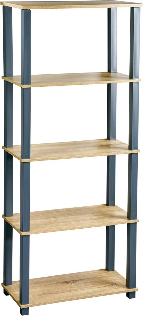 Úložný regál, 5 poliček, 147 cm
