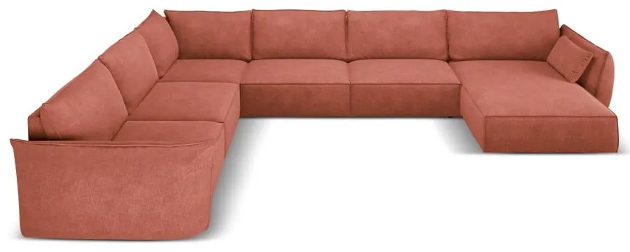Červená rohová pohovka (levý roh) Vanda – Mazzini Sofas