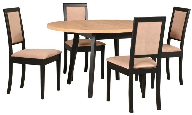 Drewmix jídelní židle ROMA 13 dřevo: grafit, látka: látka