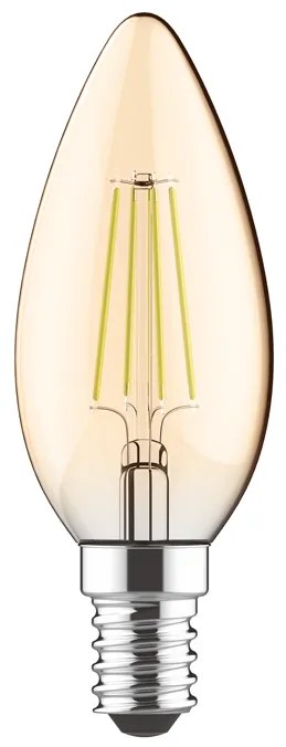 ACA DECOR LED žárovka filament STEP Candle E14 5W