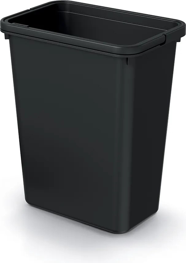 PRO Odpadkový koš SYSTEMA BASIC recyklovaný černý, objem 10l