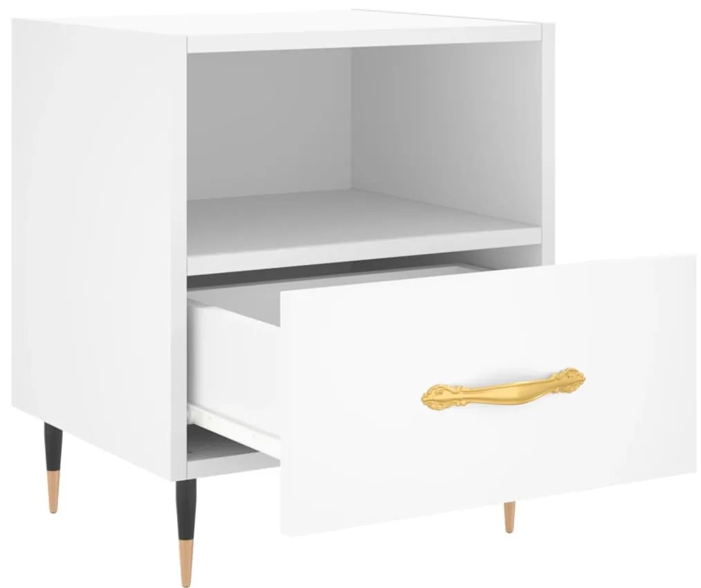 Noční stolky 2 ks kouřový dub 40x35x47,5 cm kompozitní dřevo