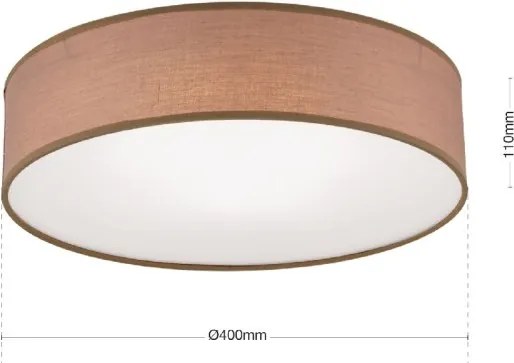 Orion DL7-617/3Braun Stropní svítidlo SEDA hnědé, průměr 40cm