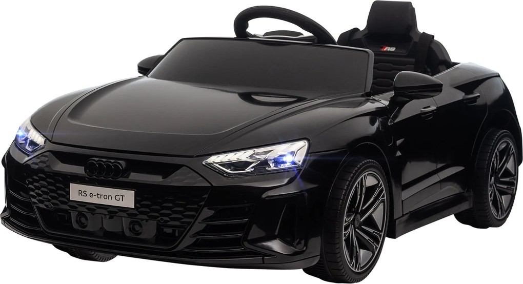 HOMCOM Dětské elektrické auto, Dětské auto s dálkovým ovládáním, AUDI RS e-tron GT pro děti s bezpečnostním pásem, klaksonem, hudbou a světlomety, do